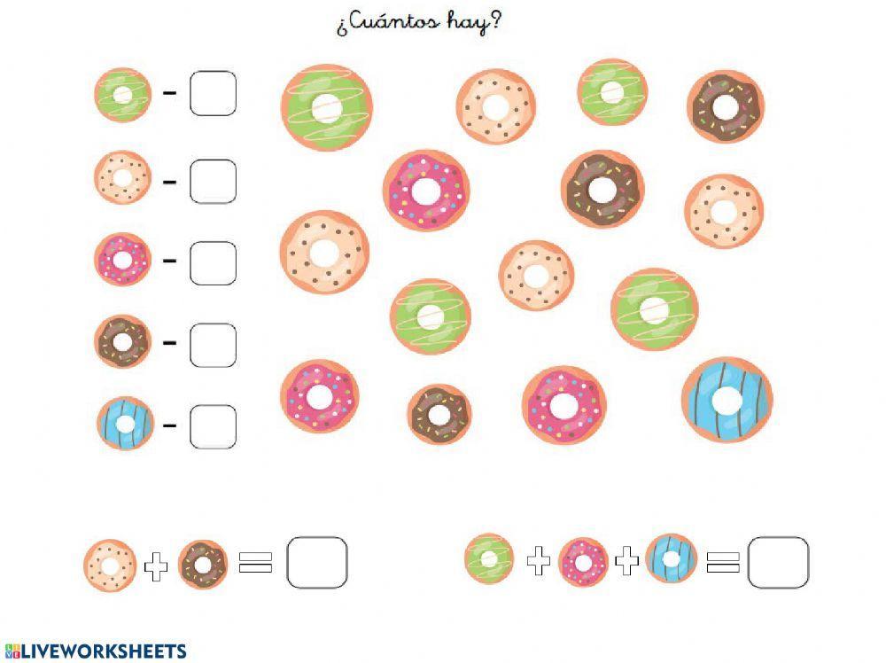 Sumas inicial | Free Interactive Worksheets | 66779