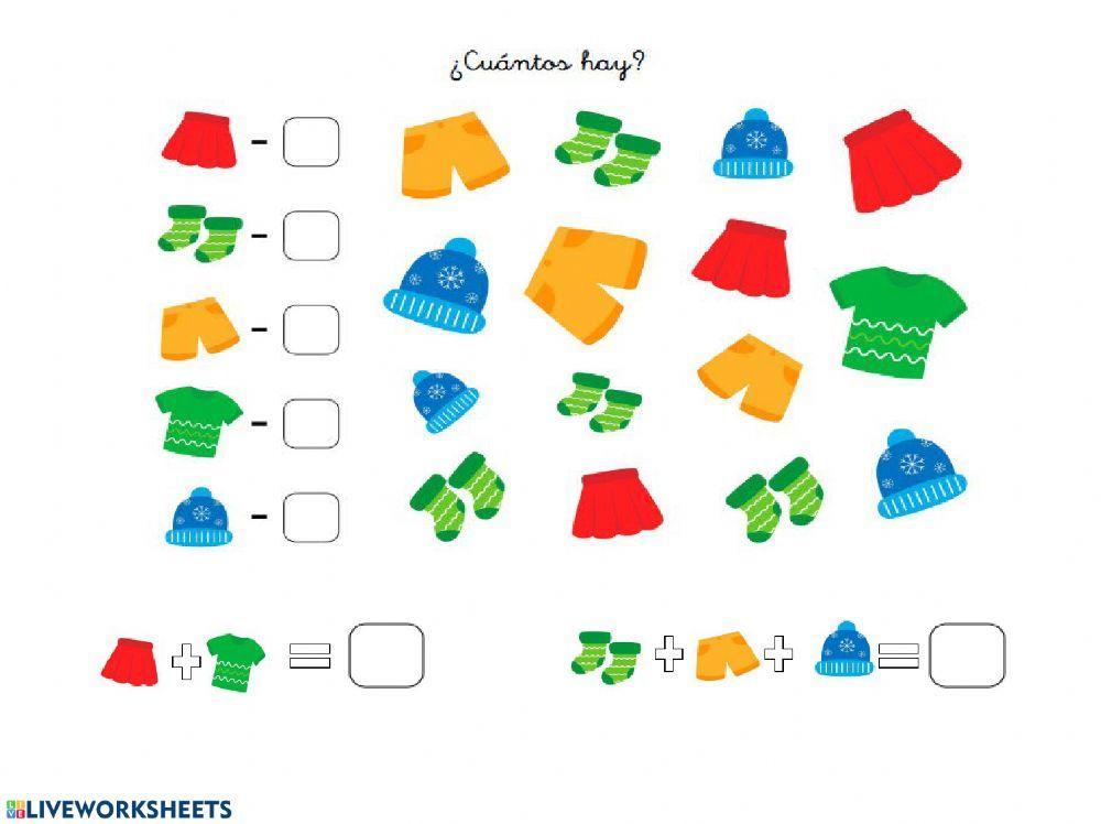 Sumas inicial | Free Interactive Worksheets | 66779