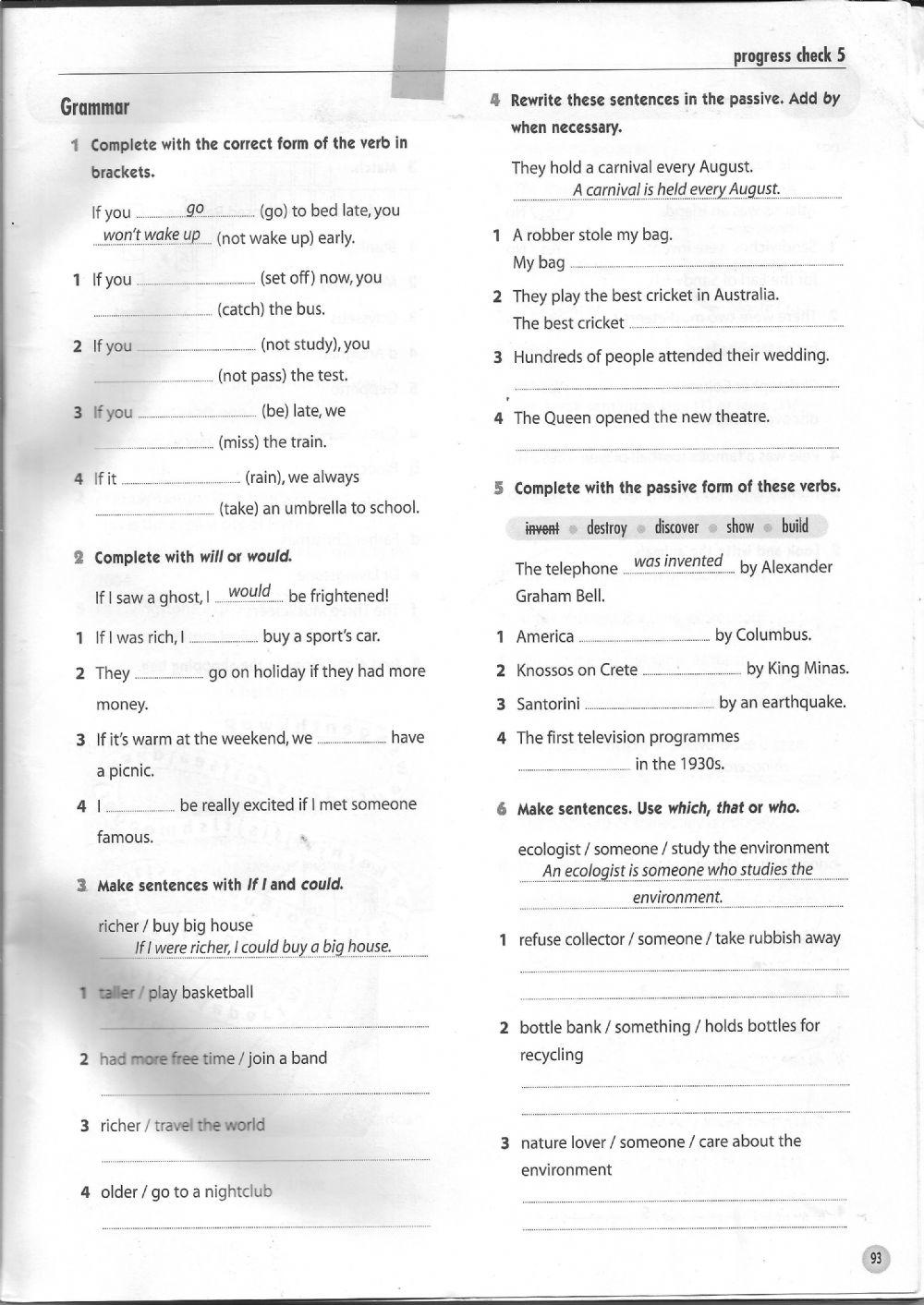 Smash 2, progress chceck 5 worksheet | Live Worksheets