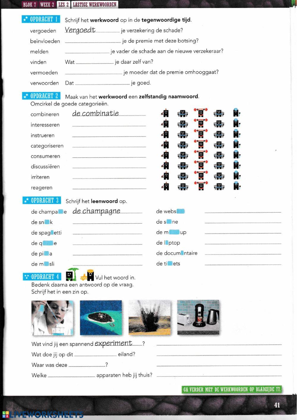 Staal spelling 7.2.2 worksheet | Live Worksheets