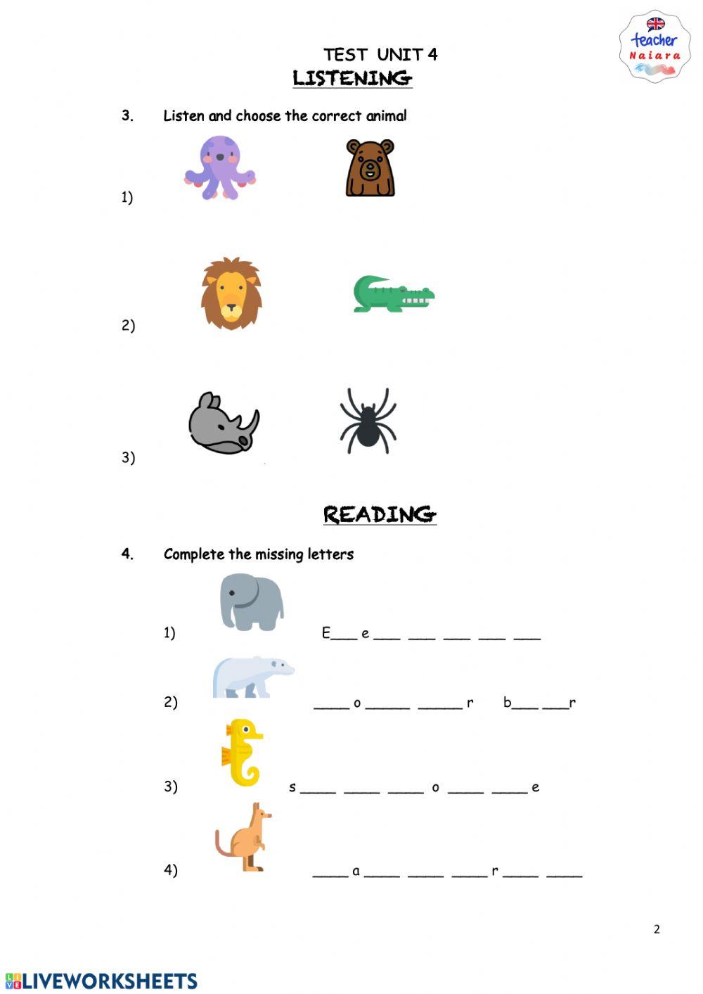 Compare animals… | Free Interactive Worksheets | 5418221