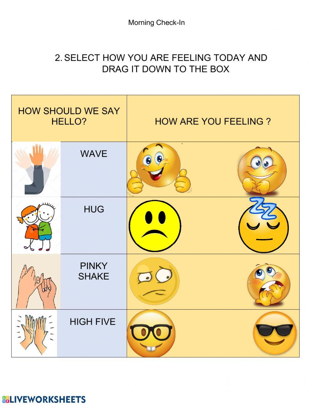 Morning Start worksheet | Live Worksheets