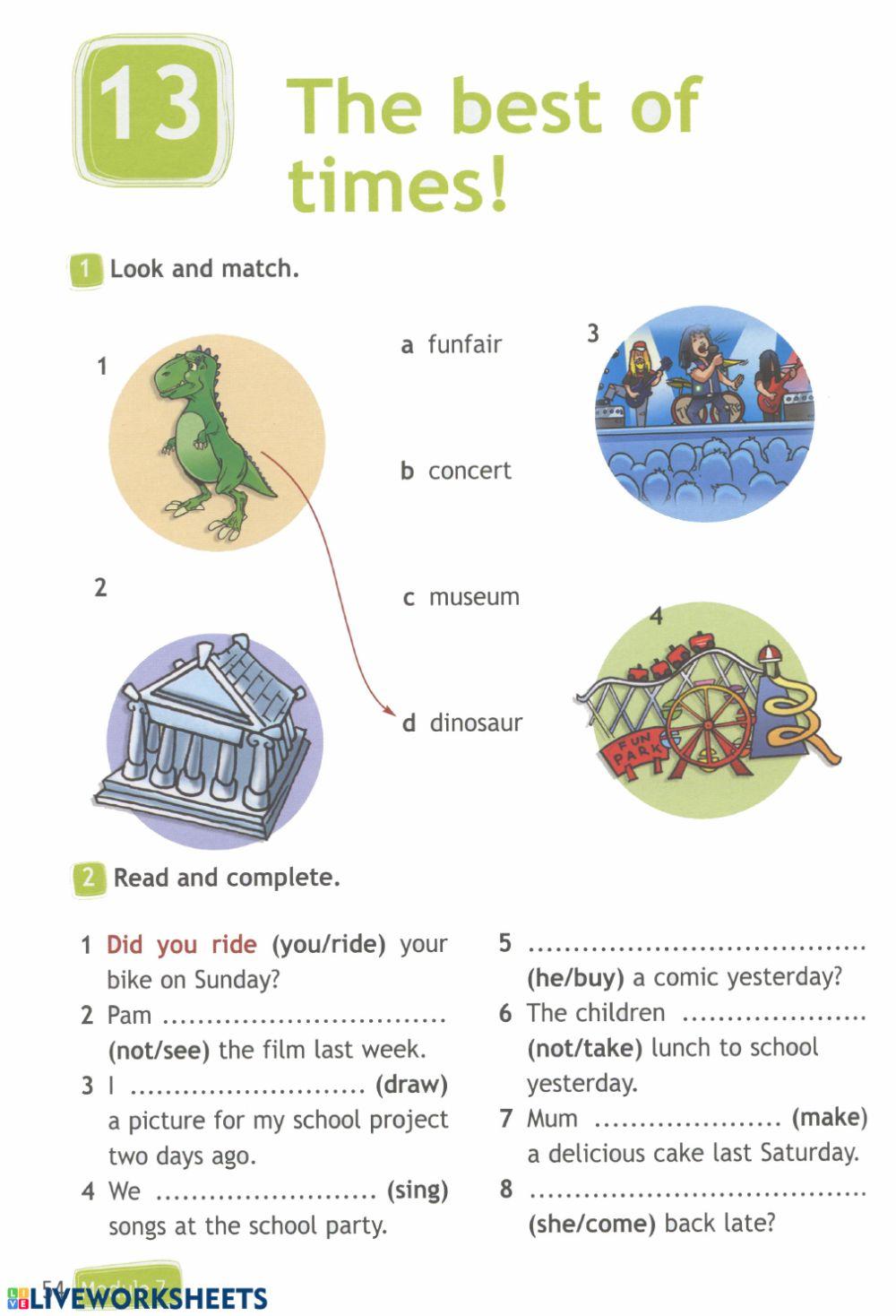 Spotlight WB Un… | Free Interactive Worksheets | 5419109