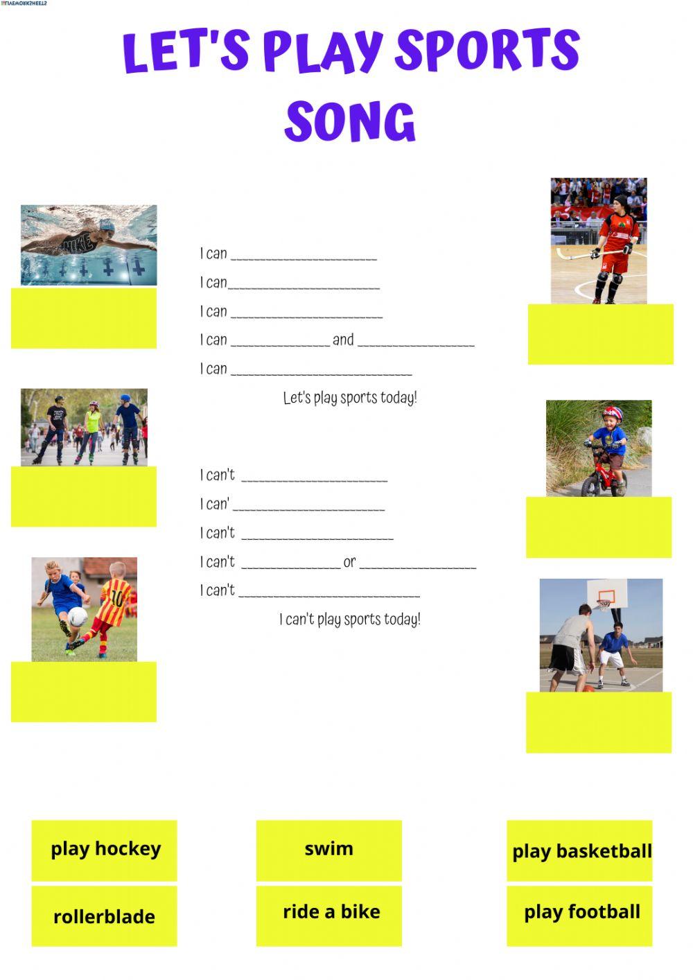 68590 | Sports song | AAS | LiveWorksheets