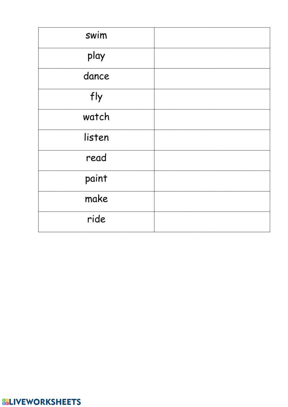 Verb + ing 68699 | yana_ice_cream | LiveWorksheets
