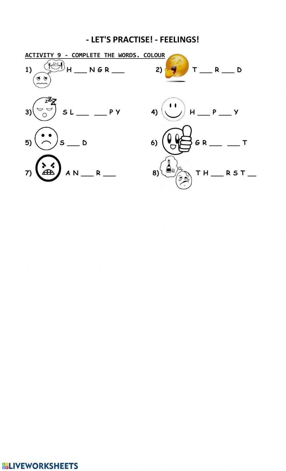 Feelings Worksheet Live Worksheets feelings-worksheet-live-worksheets