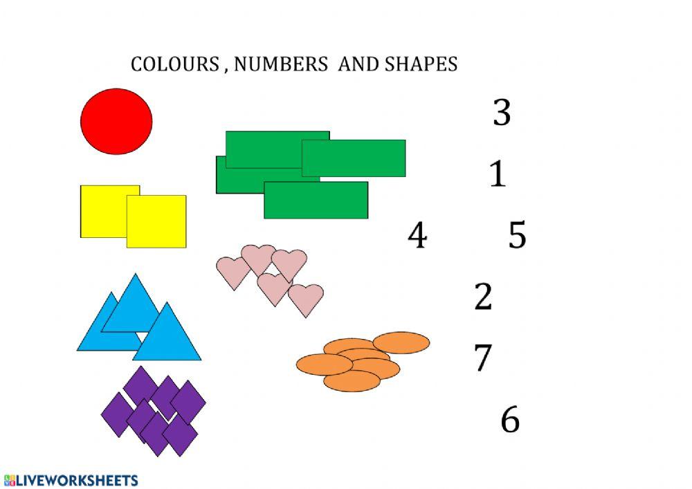 Colours,numbers… | Free Interactive Worksheets | 69842