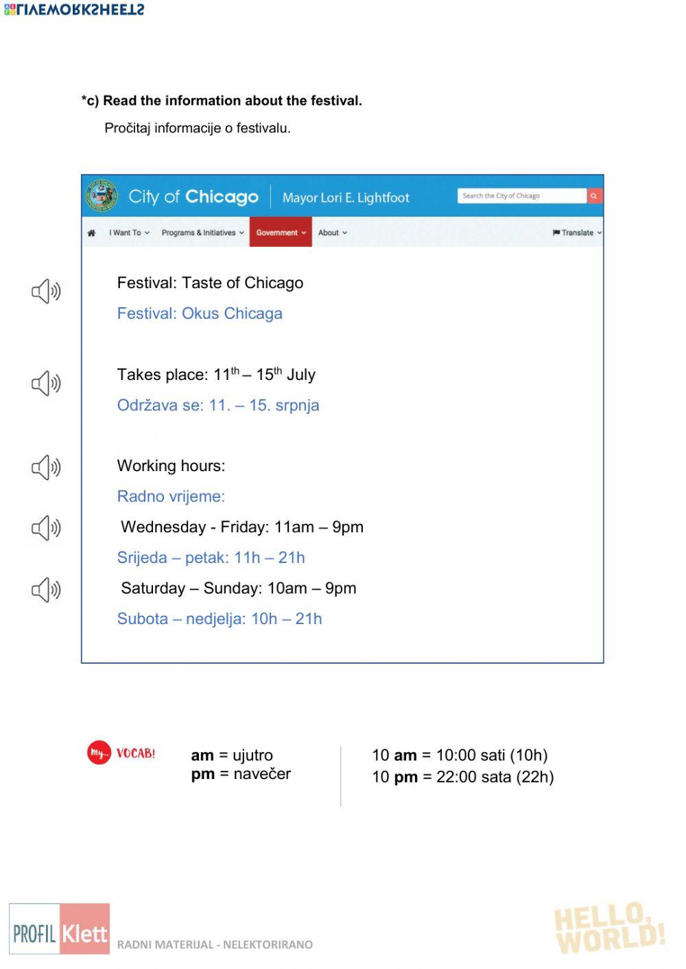 HW5-SEN-Unit3-Lesson 3B-Street food worksheet | Live Worksheets