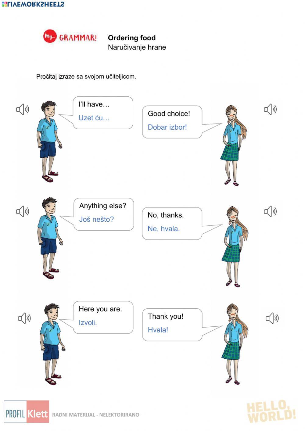 HW5-SEN-Unit3-Lesson 3C-A hot dog, please worksheet | Live Worksheets