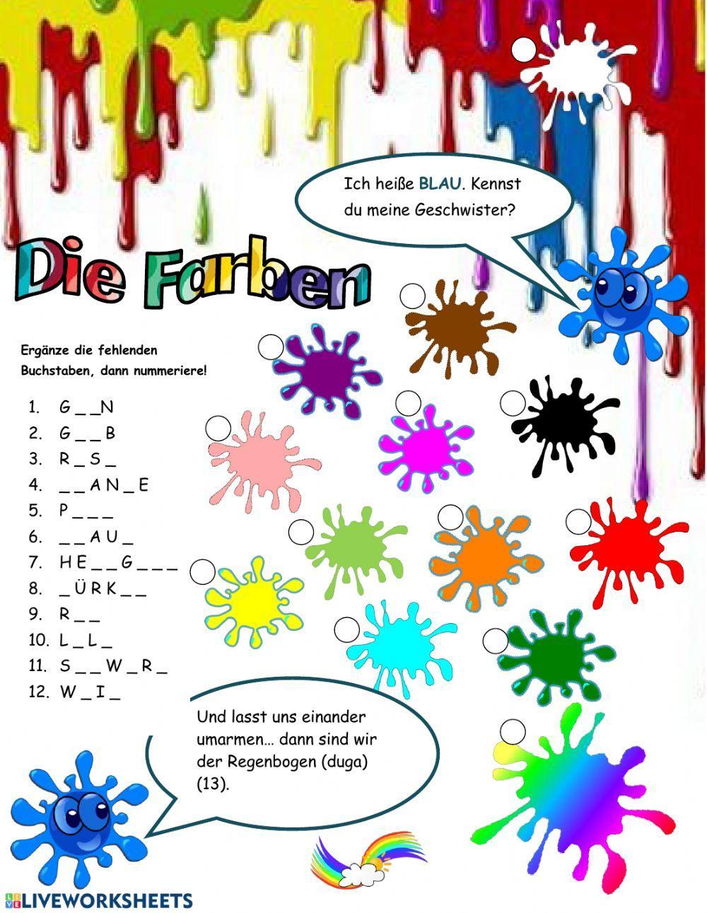 FARBEN | Free Interactive Worksheets | 71295