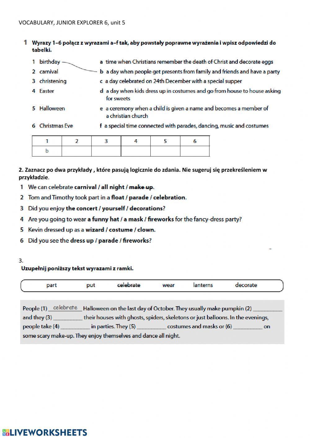 Junior Explorer… | Free Interactive Worksheets | 71243