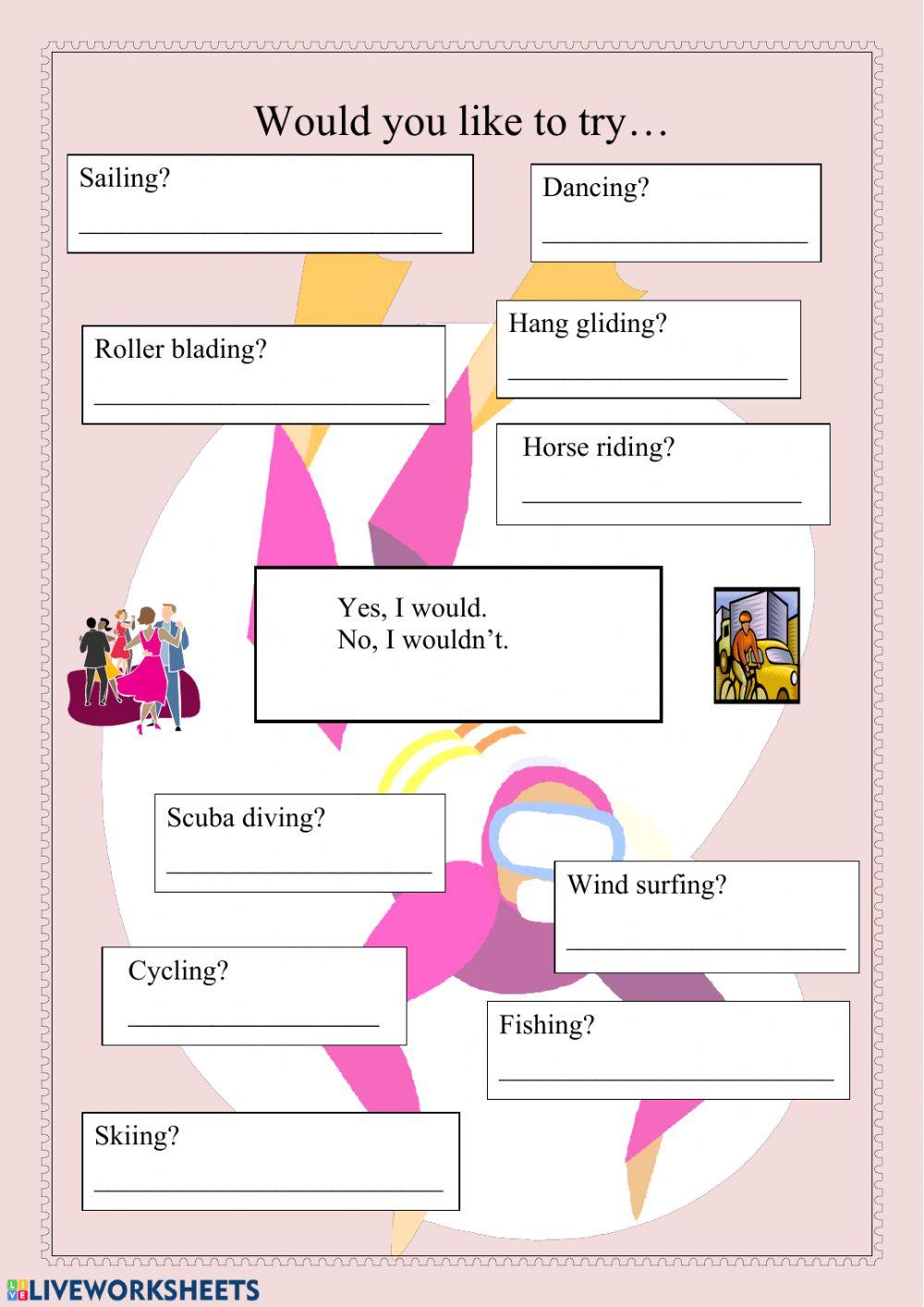 71376 | Would like to | Halynash | LiveWorksheets