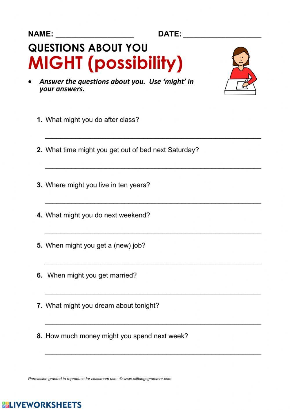 5424566 | MAY -MIGHT Personal Questions | Charo Reyes