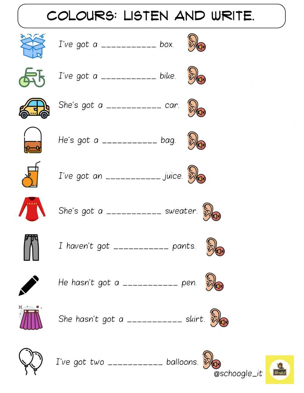 71929 | Colours+have got | Laura Balat | LiveWorksheets