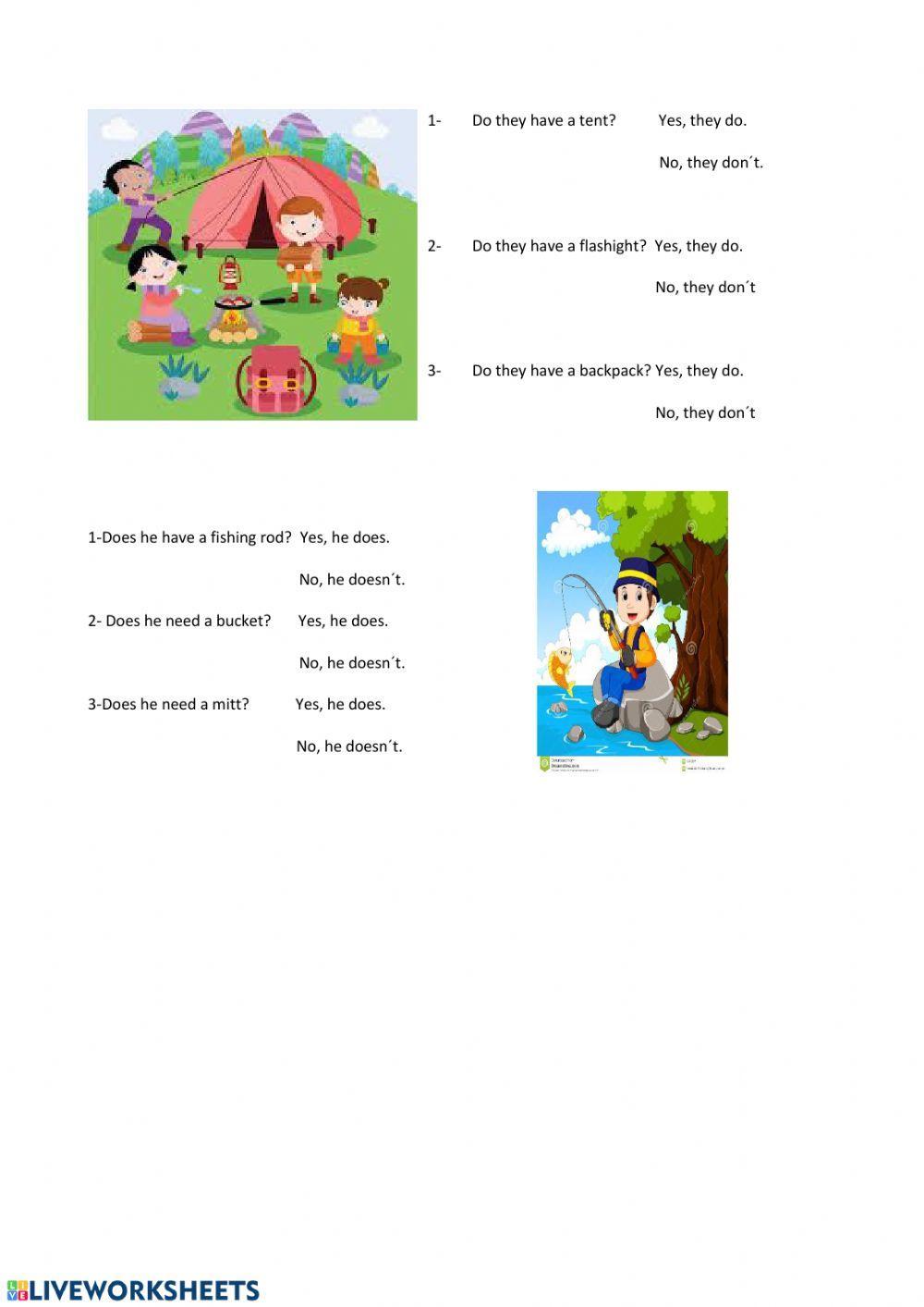 Let´s go 4 do you worksheet | Live Worksheets