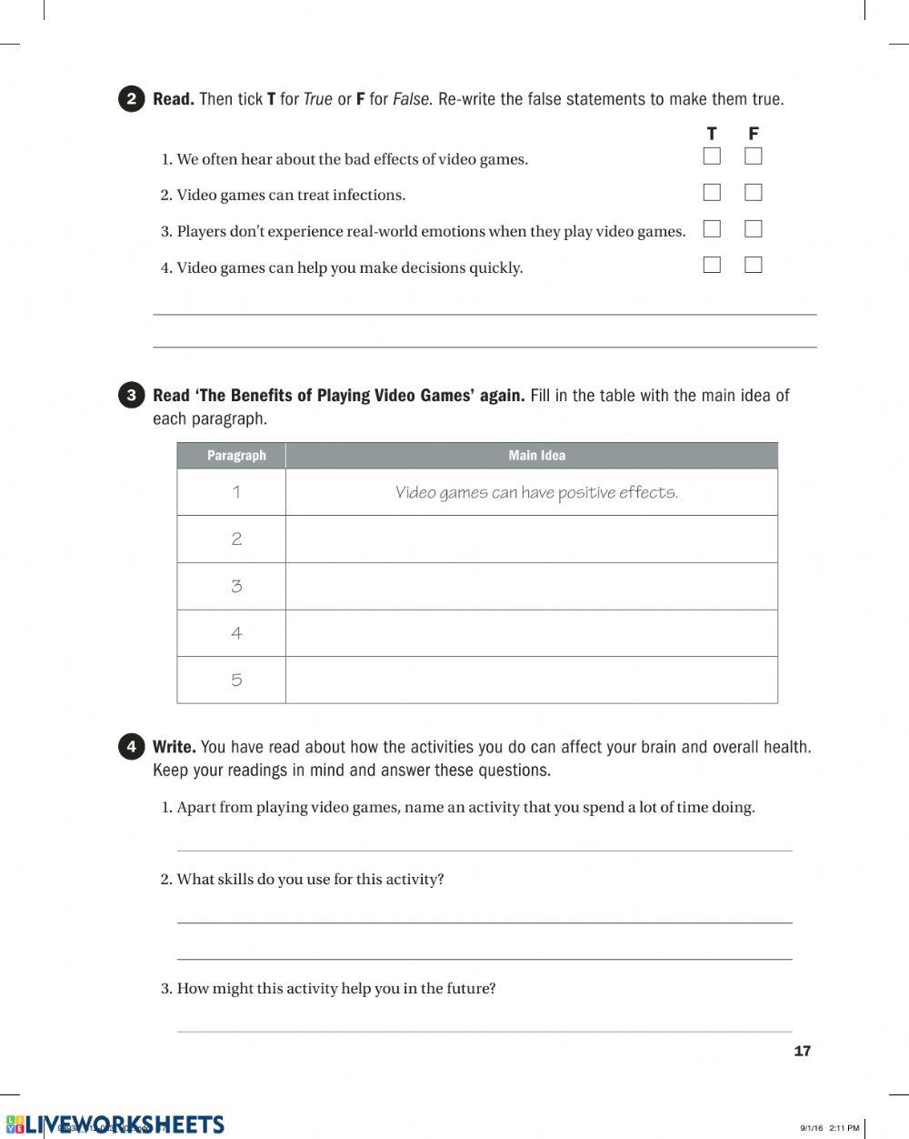 Feeling good | Free Interactive Worksheets | 73274