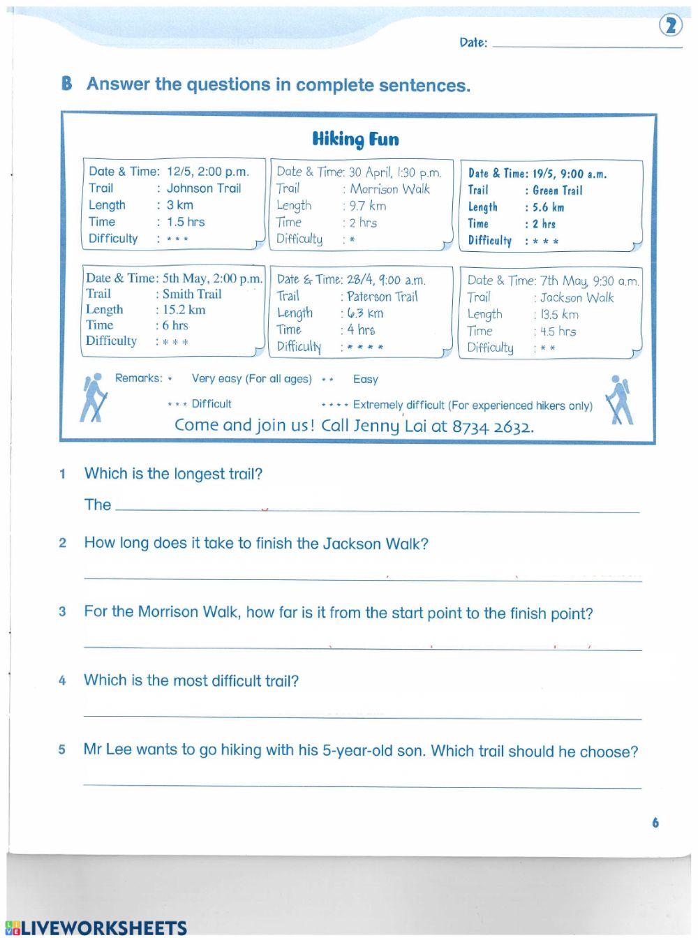 5b-wb-p6 worksheet | Live Worksheets