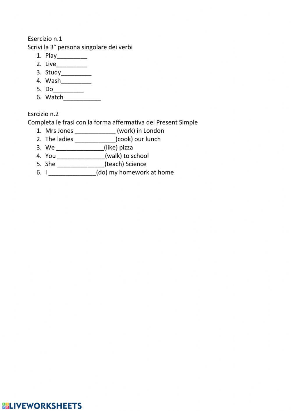 Present Simple 59843 | Anna Lago | Live Worksheets