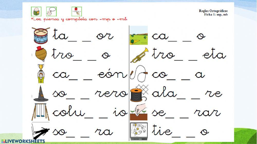 R - rr worksheet | Live Worksheets