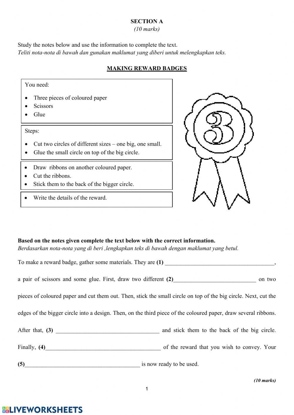 74081 | Essay writing | pharyza | LiveWorksheets