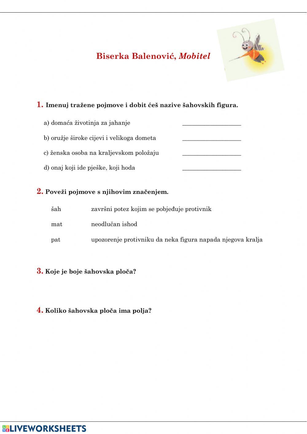 Biserka Balenov… | Free Interactive Worksheets | 74344