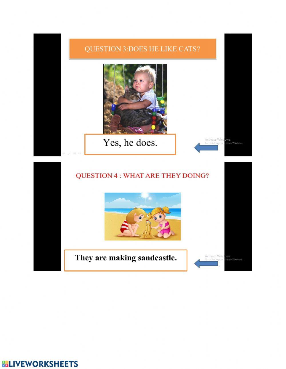 Simple present online exercise for Grade 3 | Live Worksheets