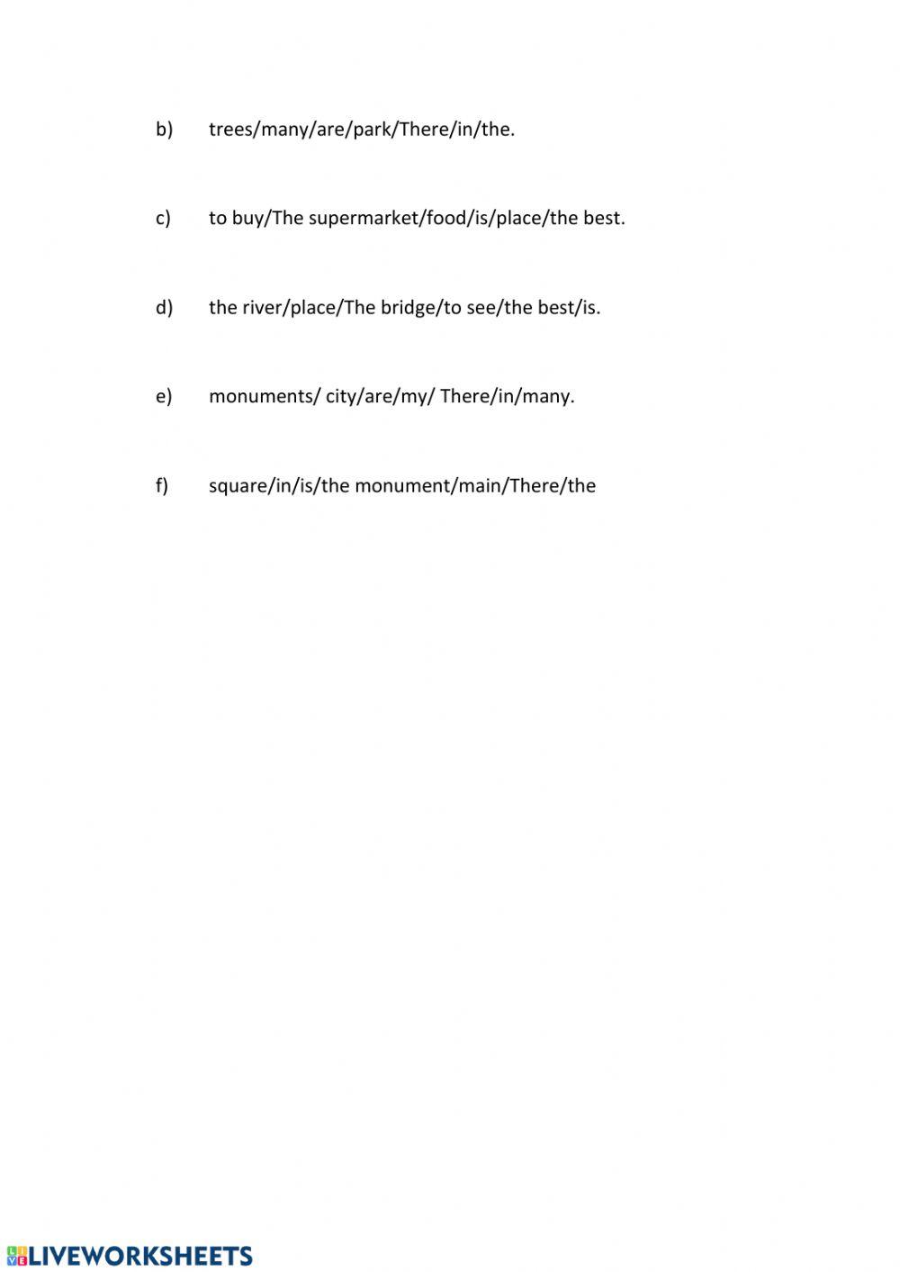 The place where i live worksheet | Live Worksheets