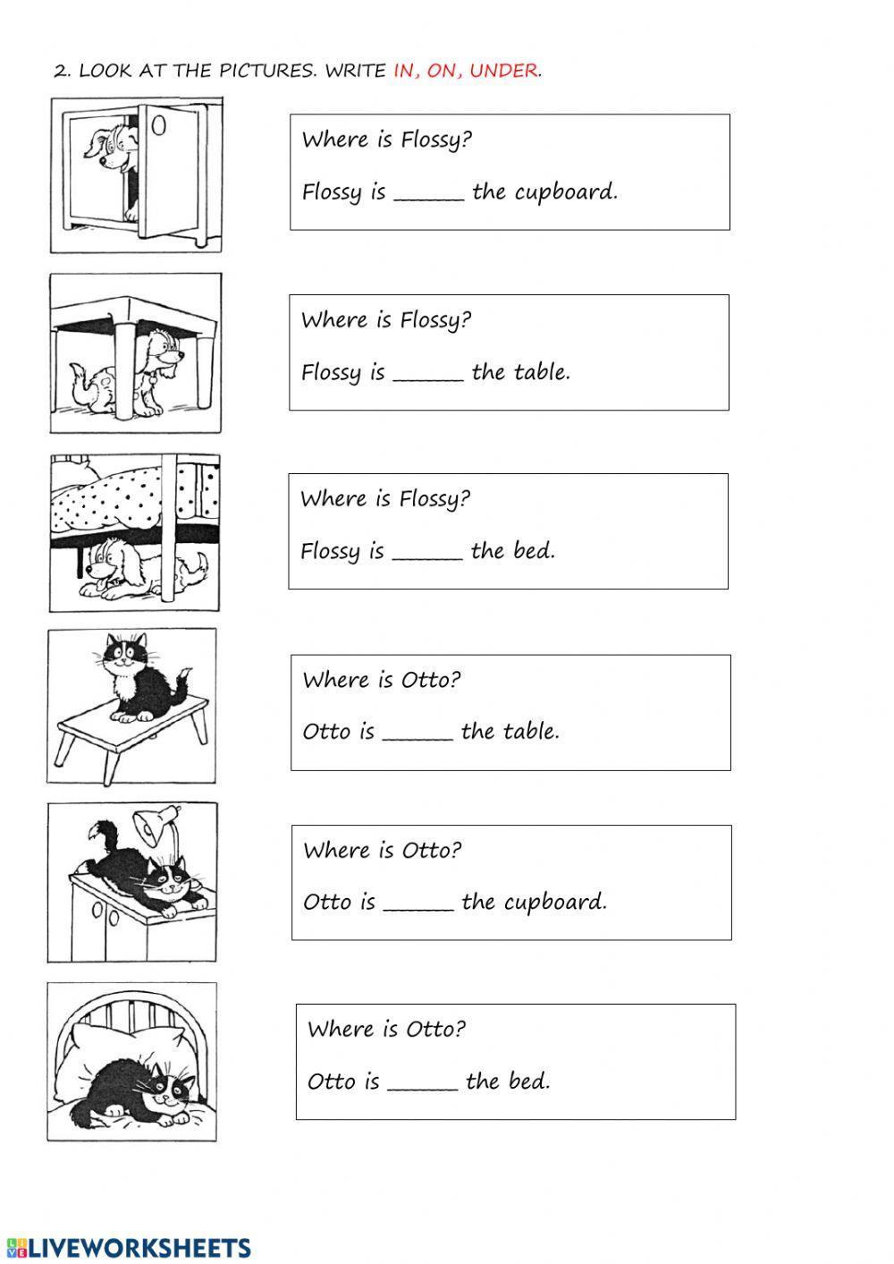 under preposition worksheet