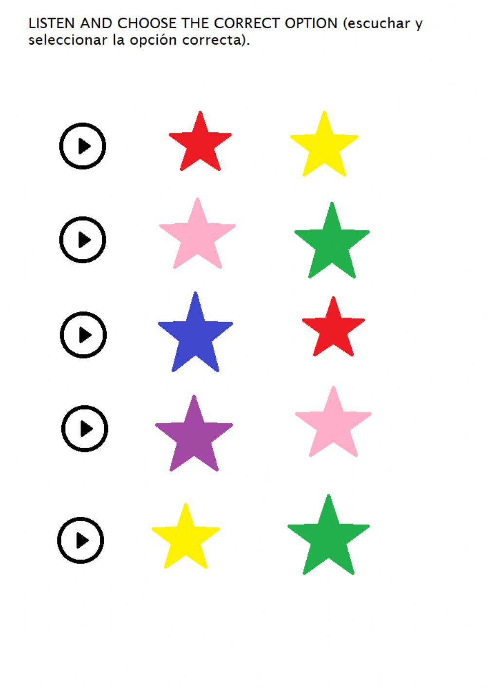 Colours online pdf worksheet | Live Worksheets