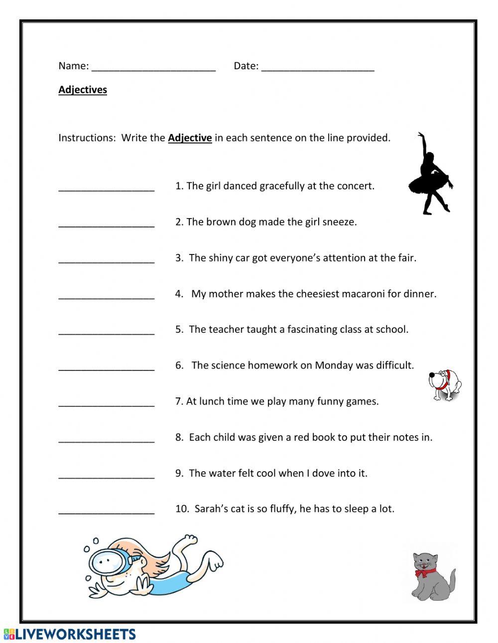 76614 | Adjectives | Sharnette Kemp | LiveWorksheets