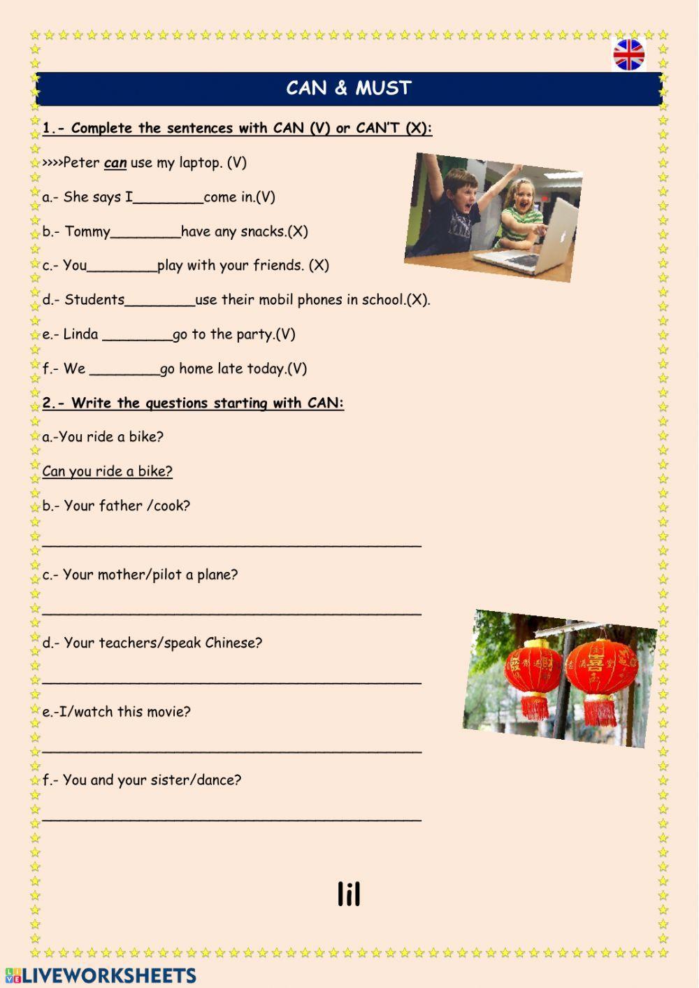 60135 | Can & must | PROFTEACH | LiveWorksheets