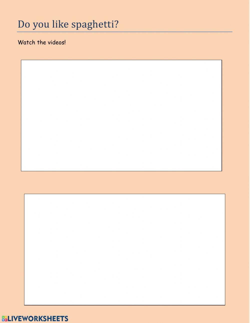 Do you like ...? | Free Interactive Worksheets | 5434480