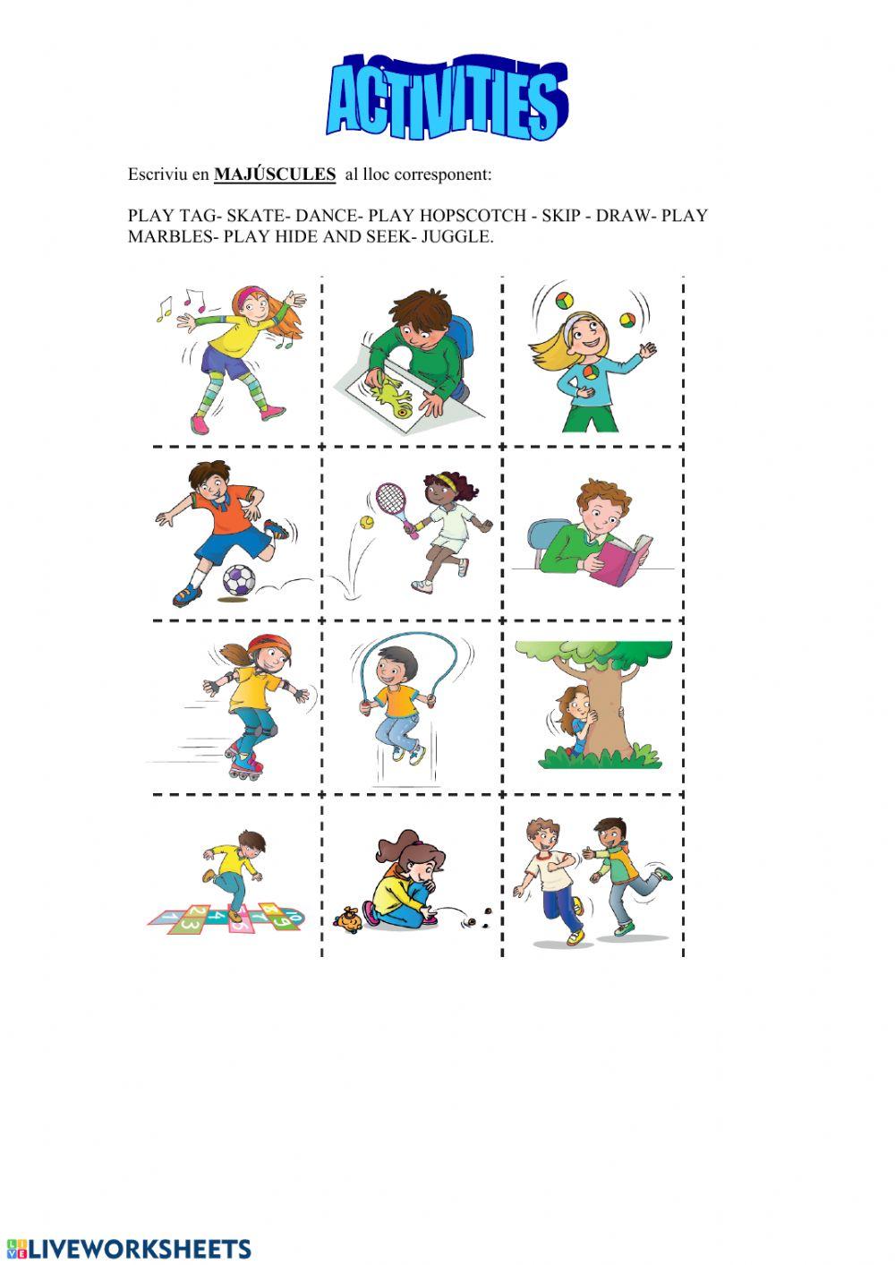 77882 | Activitites | joanaillorens | LiveWorksheets