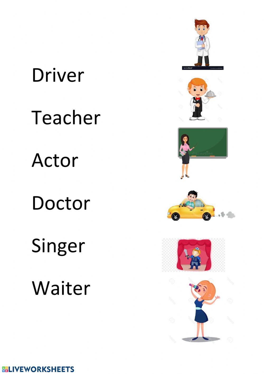 Jobs | Free Interactive Worksheets | 77896