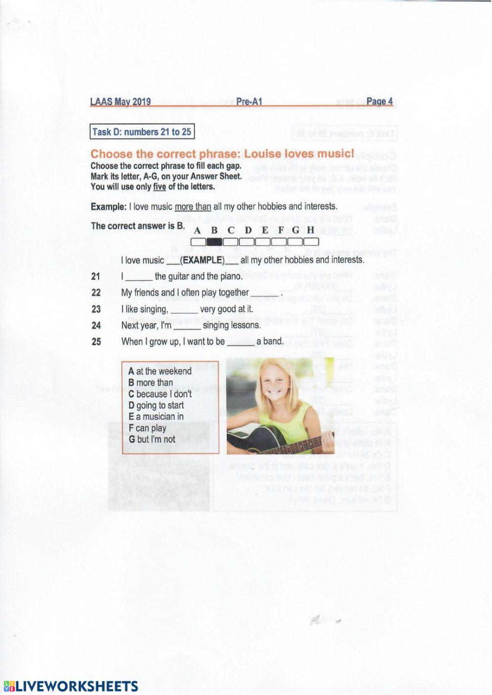 PreA1pp.3-4 worksheet | Live Worksheets
