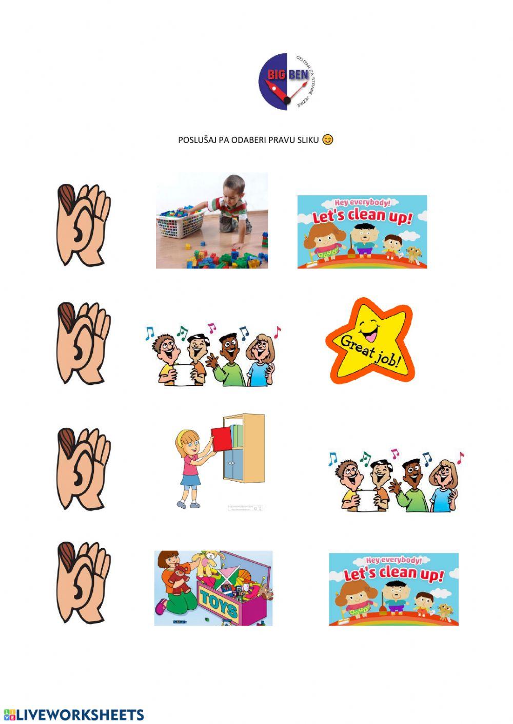 Clean up 1 worksheet | Live Worksheets