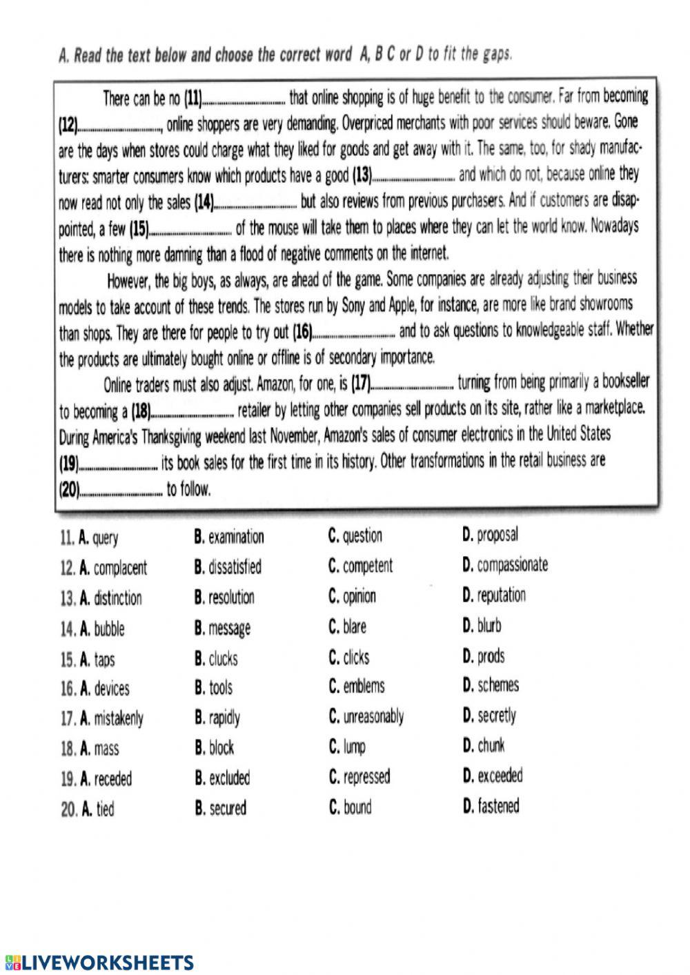 State exam prac… | Free Interactive Worksheets | 78599