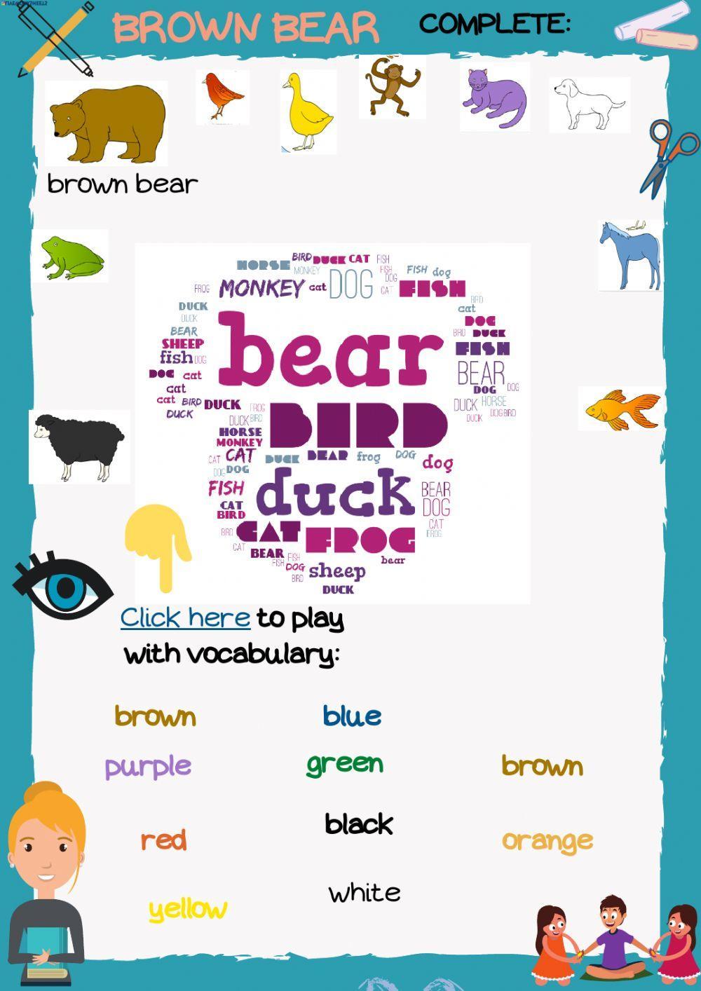 Brown Bear Brown Bear Worksheet Live Worksheets - vrogue.co