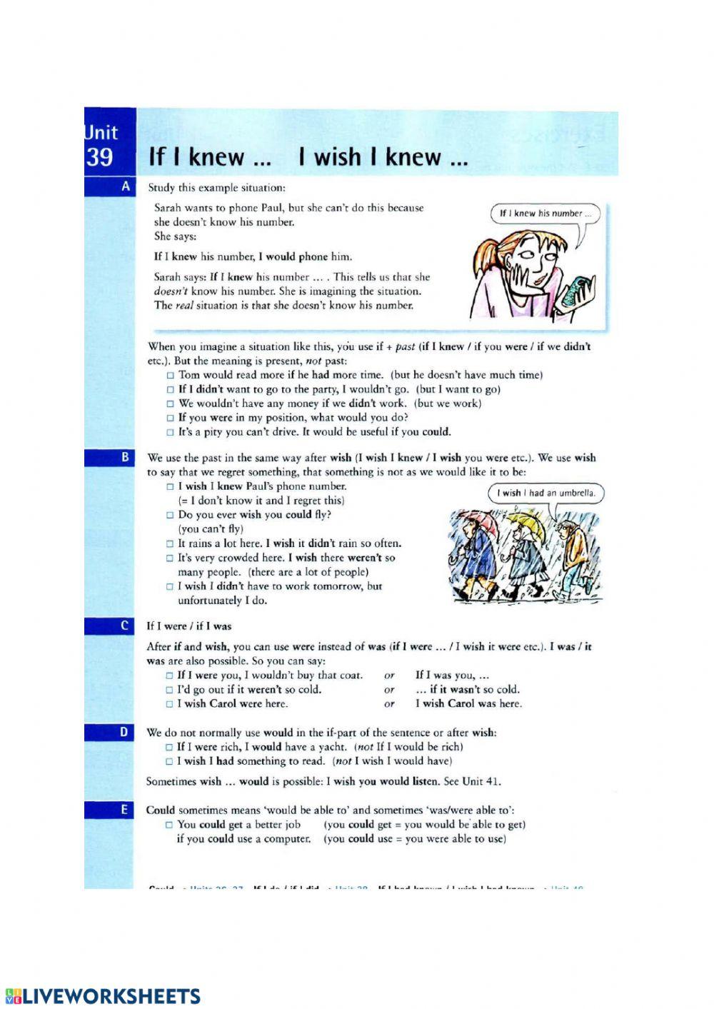 I wish - Second… | Free Interactive Worksheets | 5460241