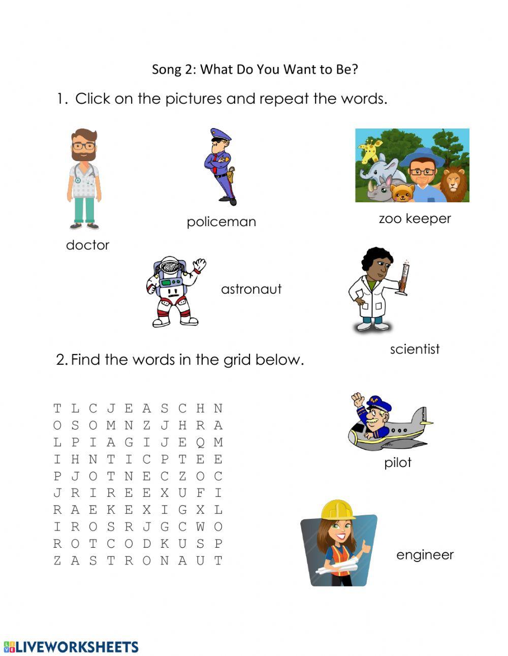 Jobs | Free Interactive Worksheets | 93029