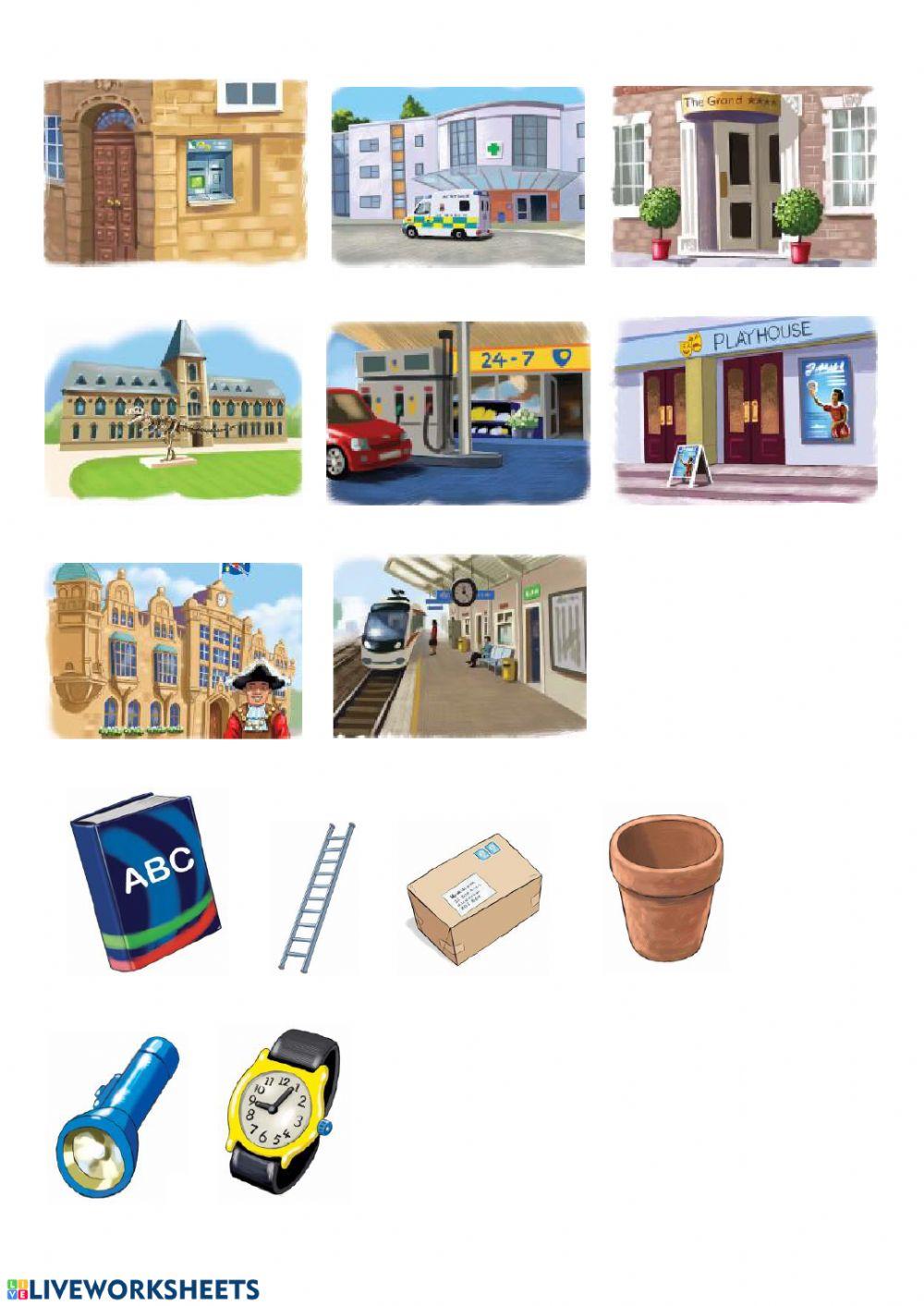 Places in the city online exercise for 4 | Live Worksheets Places in the city online exercise for 4 | Live Worksheets