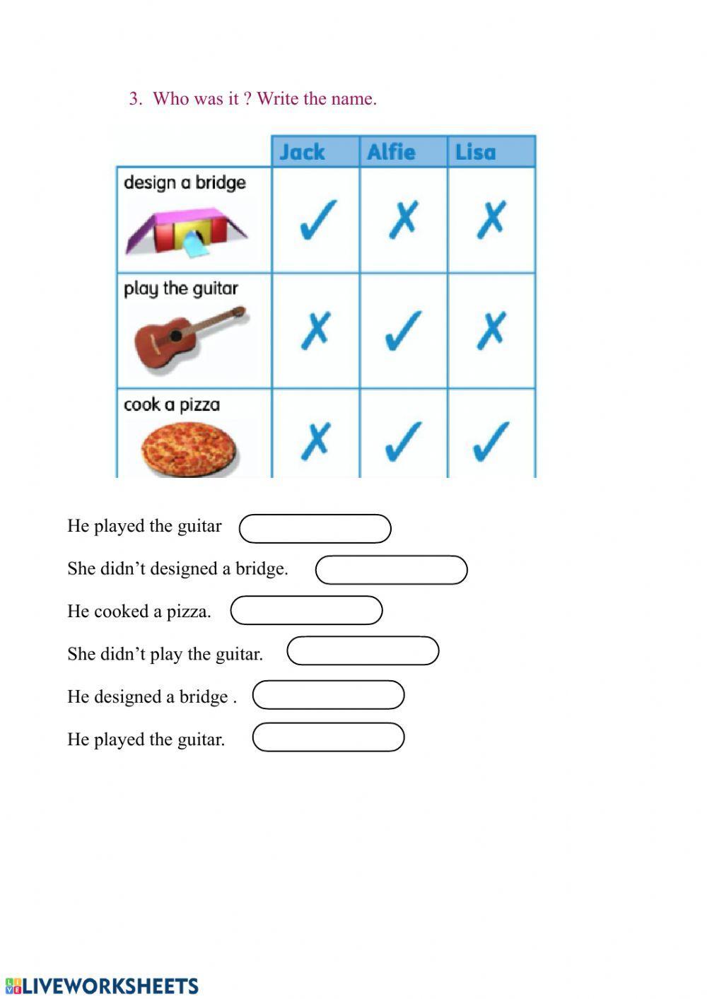 Jobs online exercise for Grade 5 | Live Worksheets