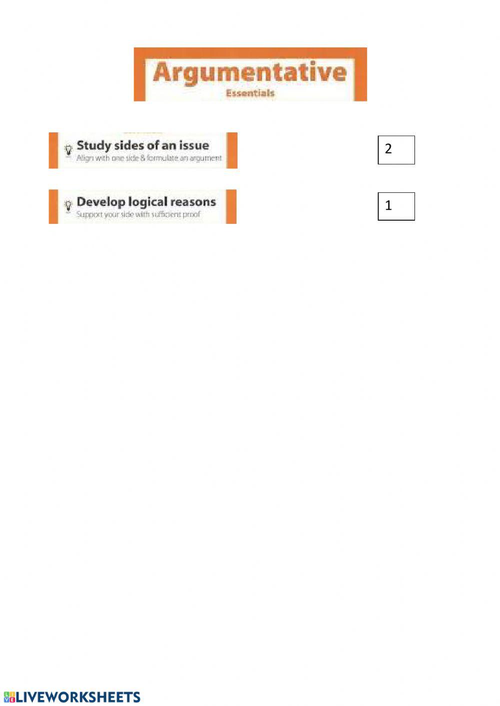 94856 | The steps to an strong argument | srb