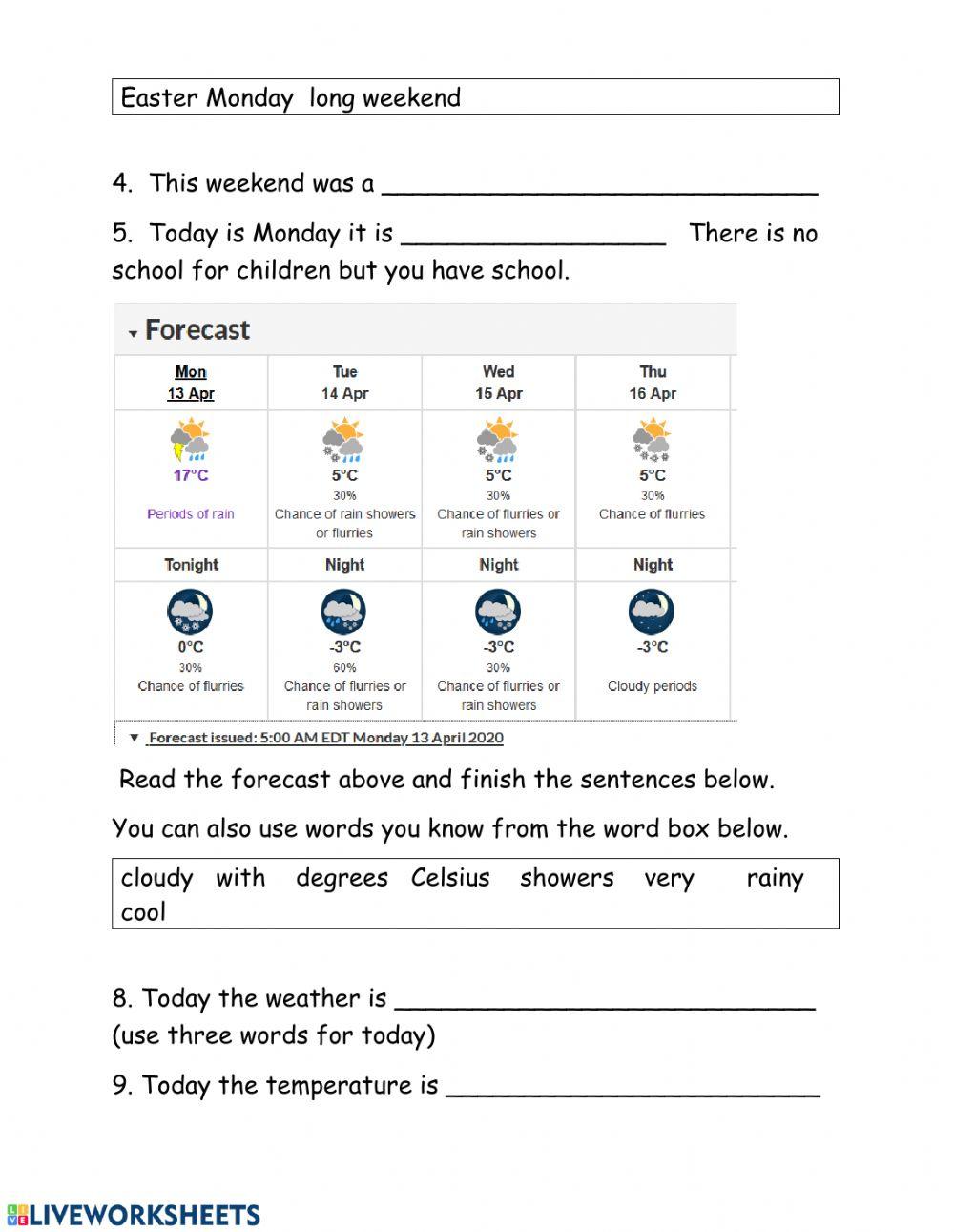 Monday April 13th, 2020. 96137 | Instructor: Elizabeth V.