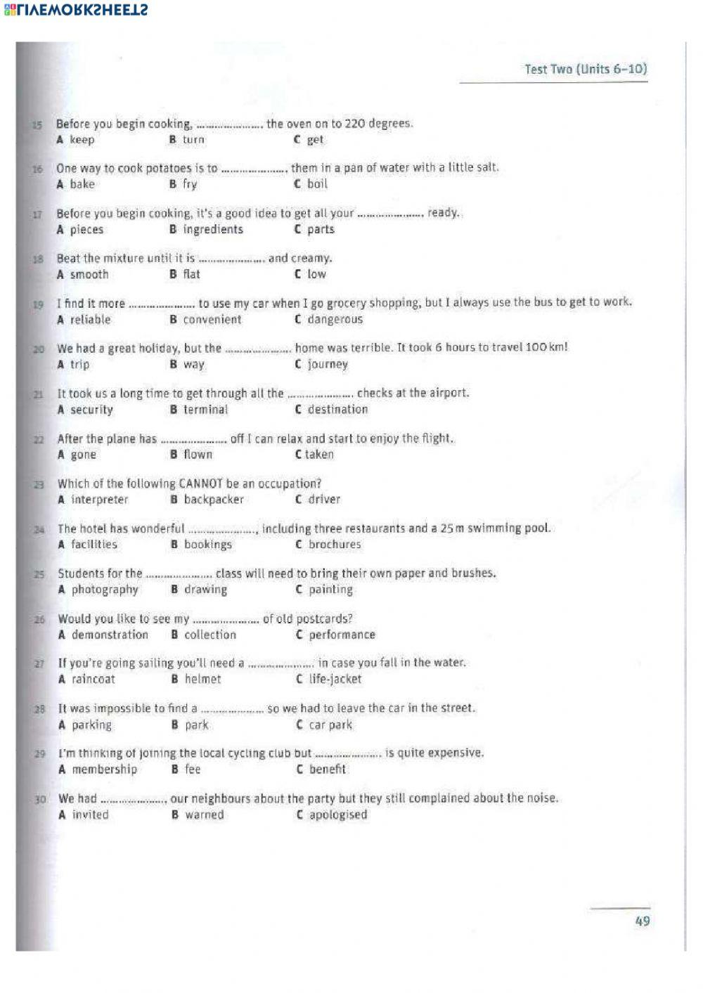 5468751 | Vocabulary for PET (EXAM) | Paul