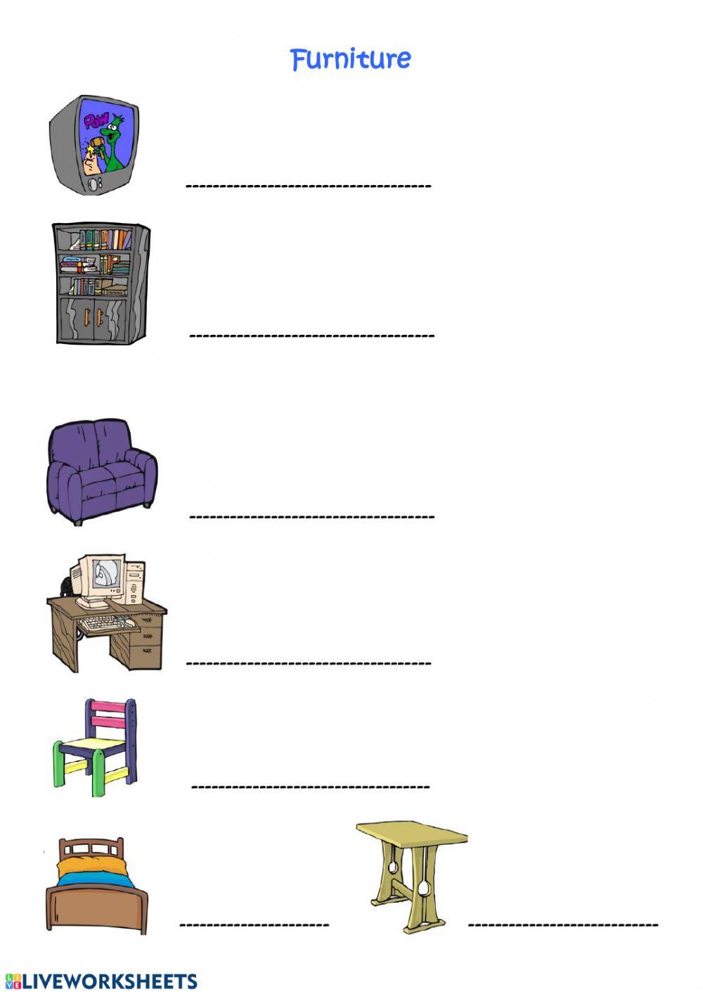 Furniture 98042 | marlagad94 | Live Worksheets