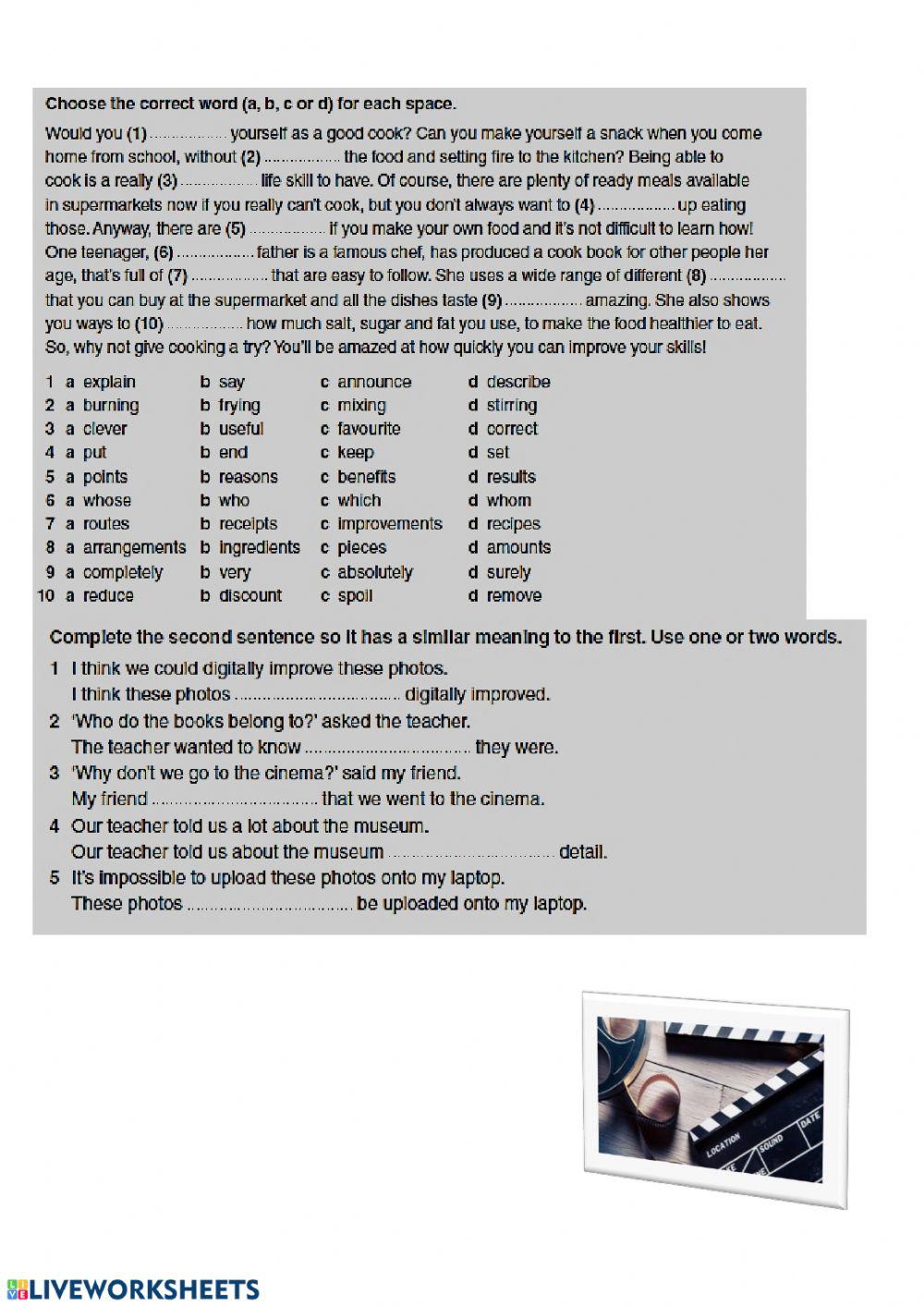 Prepare 5 Test … | Free Interactive Worksheets | 5469900