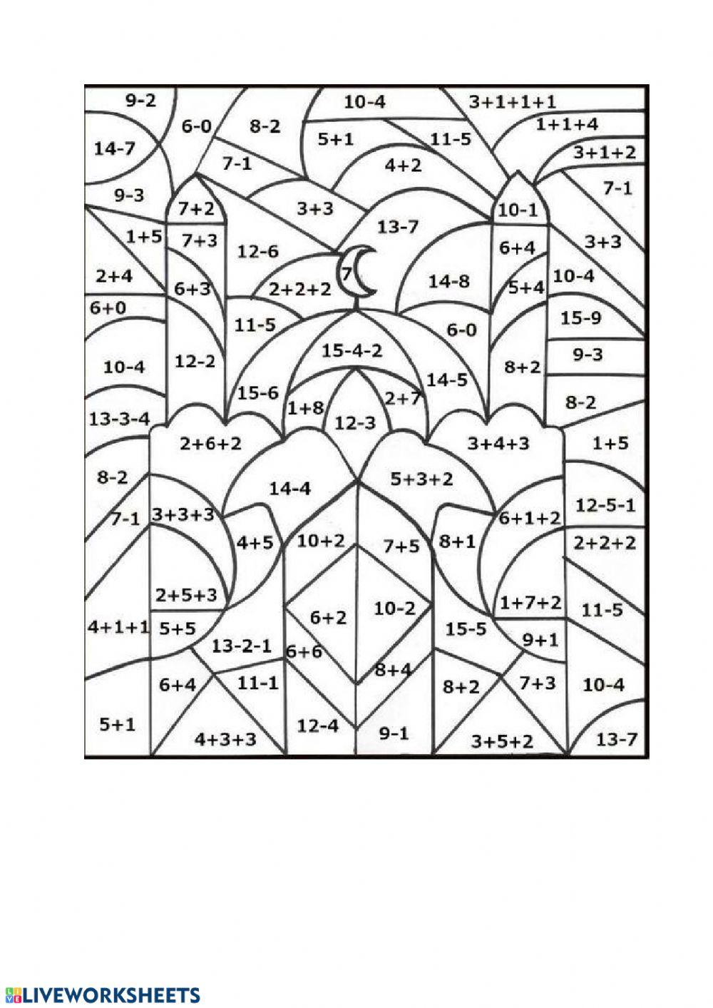 Színezős worksheet | Live Worksheets