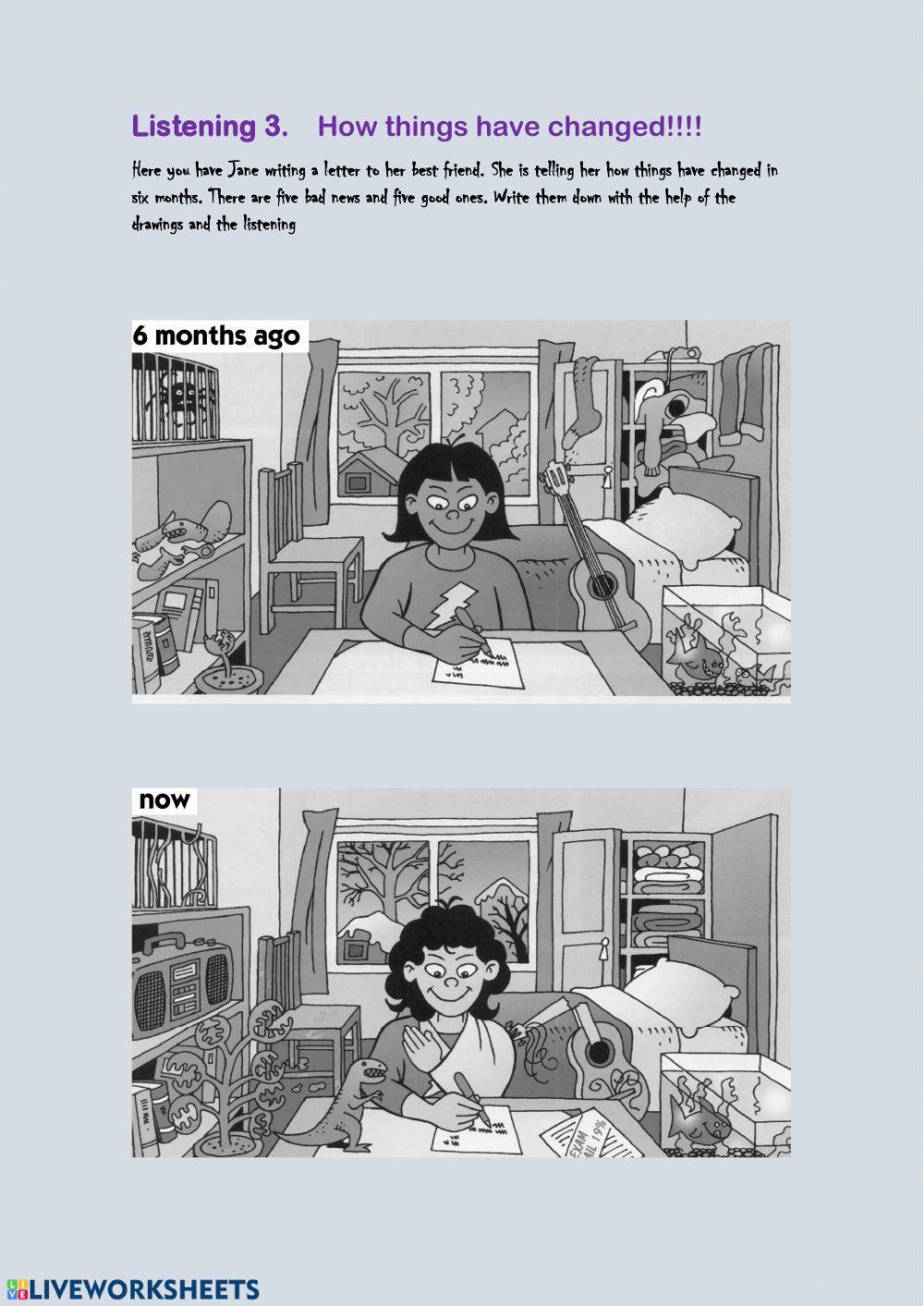 How things have… | Free Interactive Worksheets | 98593