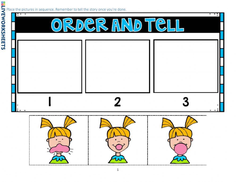 Sequencing, 3-s… | Free Interactive Worksheets | 5471348